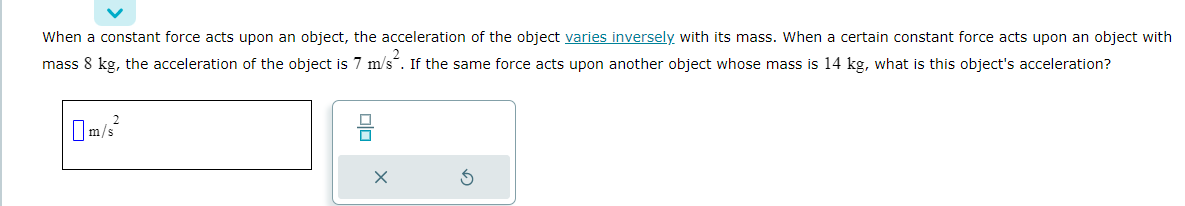 Solved When A Constant Force Acts Upon An Object The