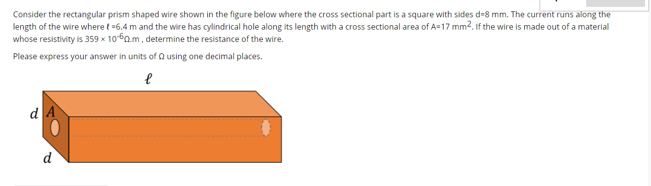Solved Consider the rectangular prism shaped wire shown in | Chegg.com
