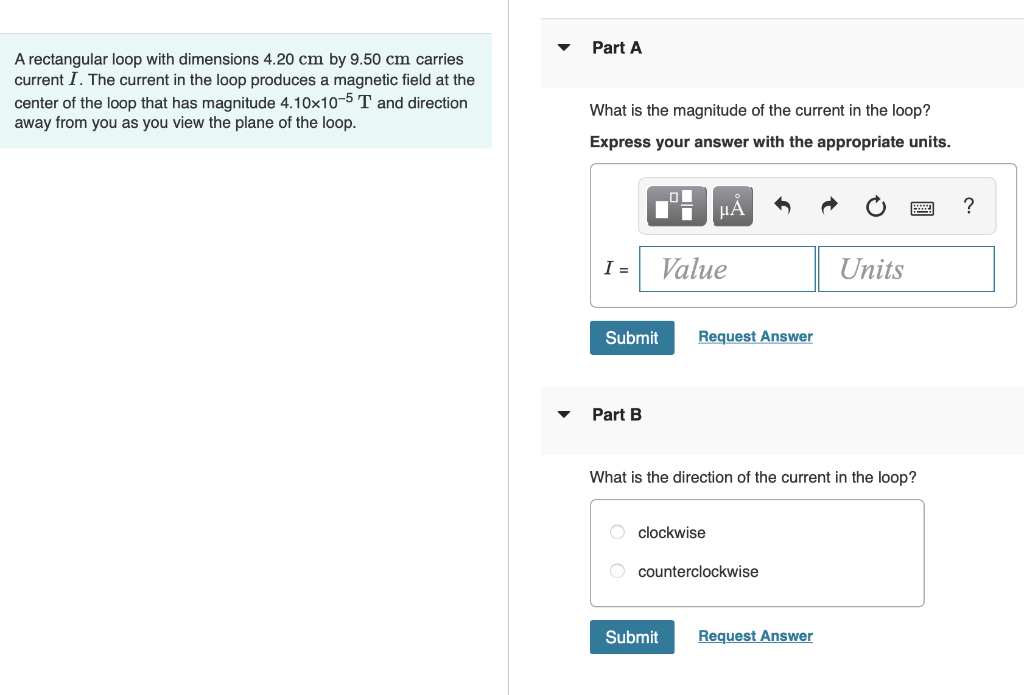 Solved A rectangular loop with dimensions 4.20 cm by 9.50 cm | Chegg.com