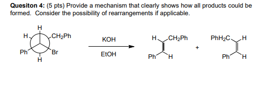 Solved Quesiton 4: (5 pts) Provide a mechanism that clearly | Chegg.com