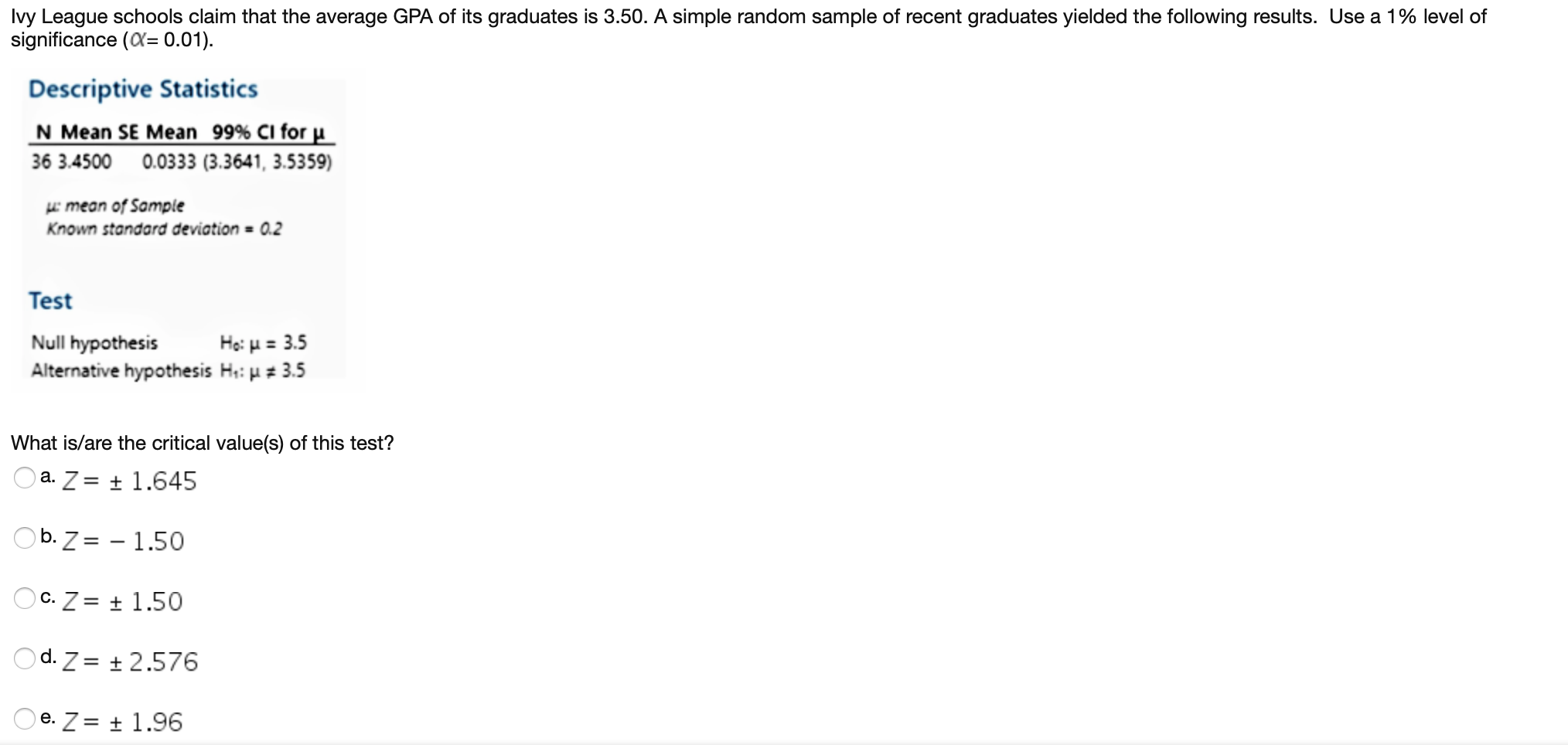 Solved Ivy League schools claim that the average GPA of its | Chegg.com