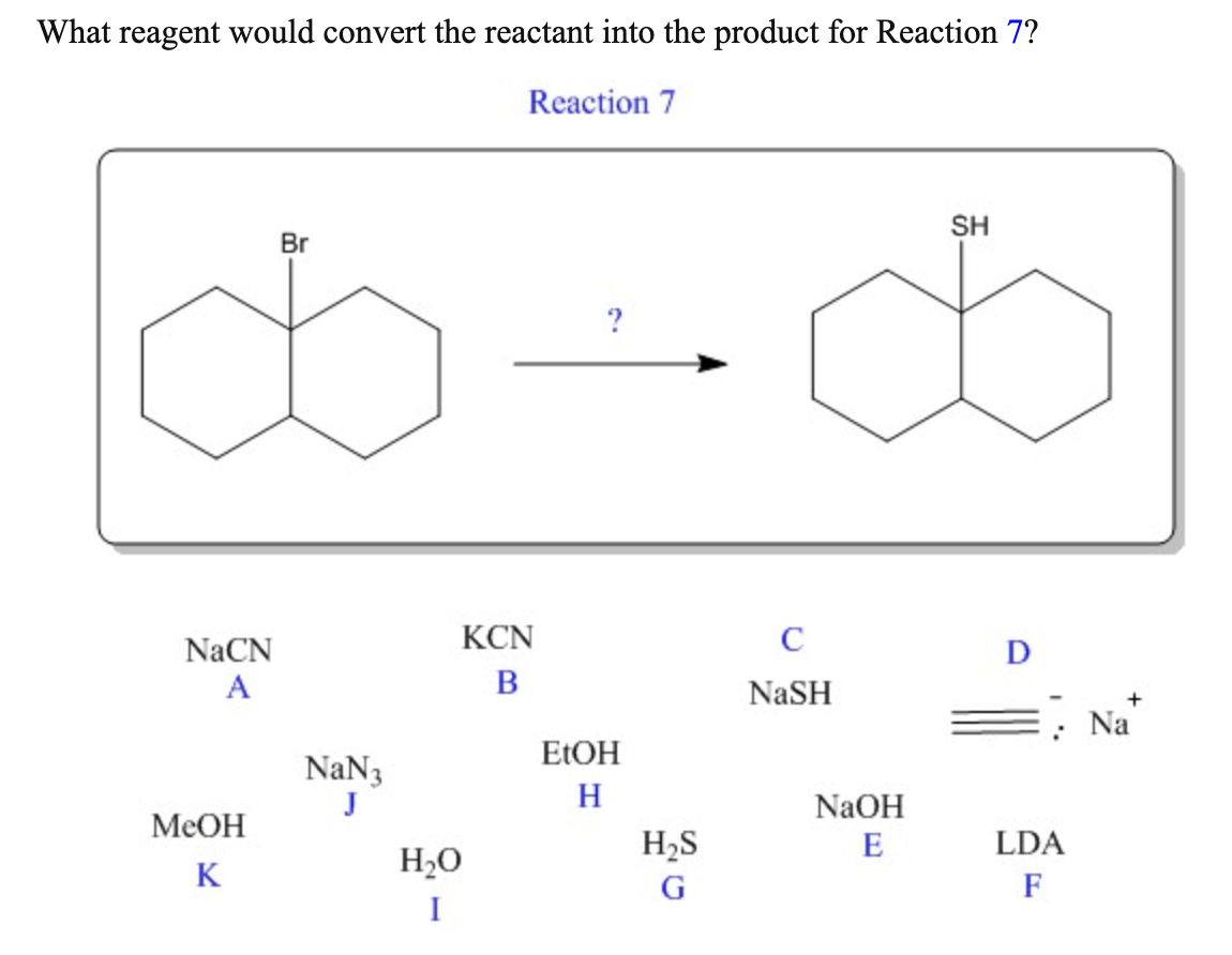 Solved What reagent would convert the reactant into the | Chegg.com