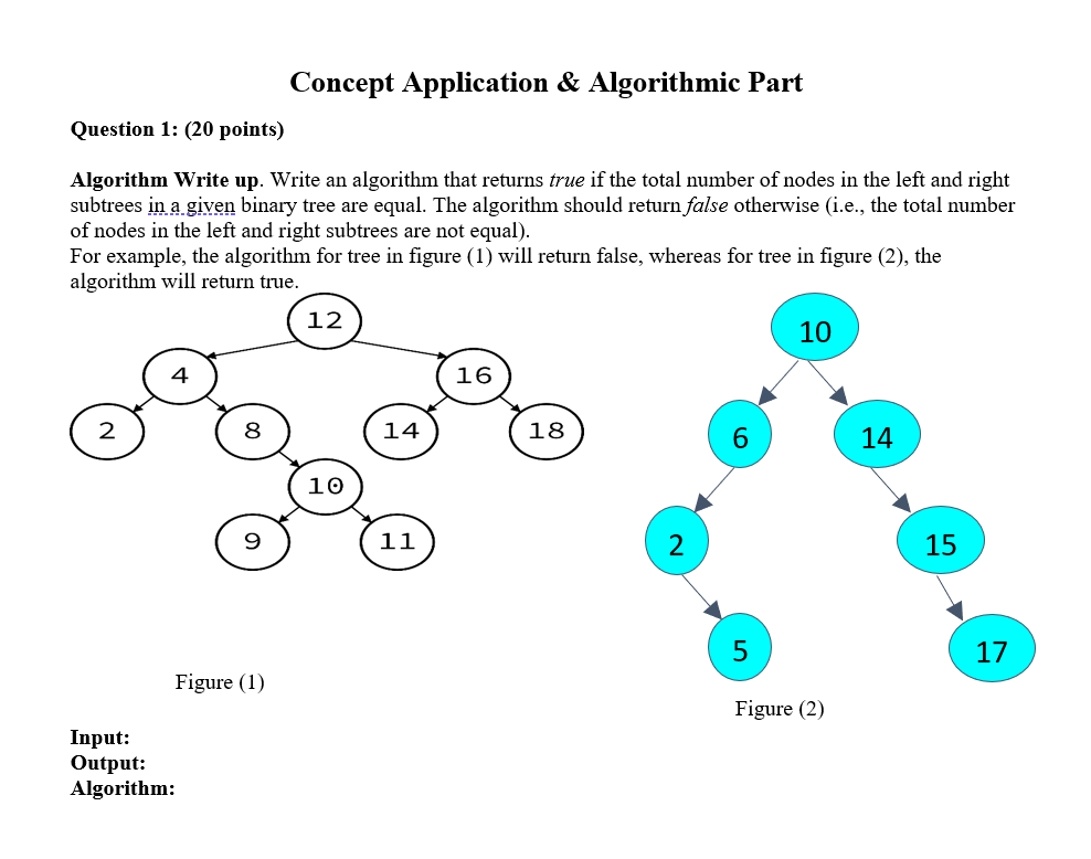 Solved Algorithm Write Up Write An Algorithm That Returns 0167