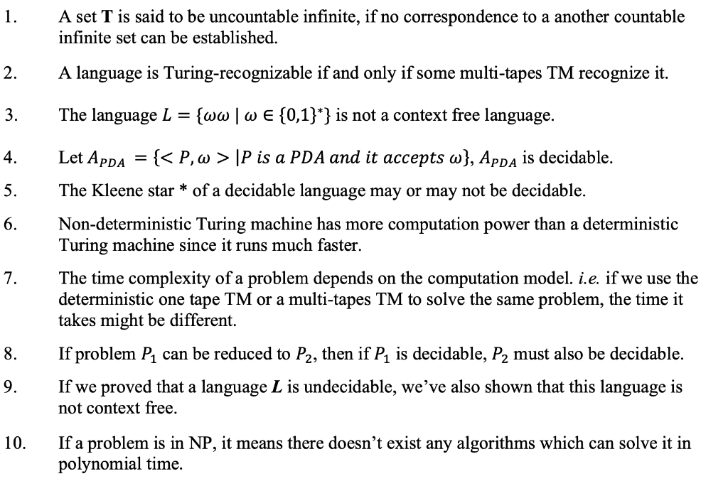 Solved 1. A set T is said to be uncountable infinite, if no | Chegg.com