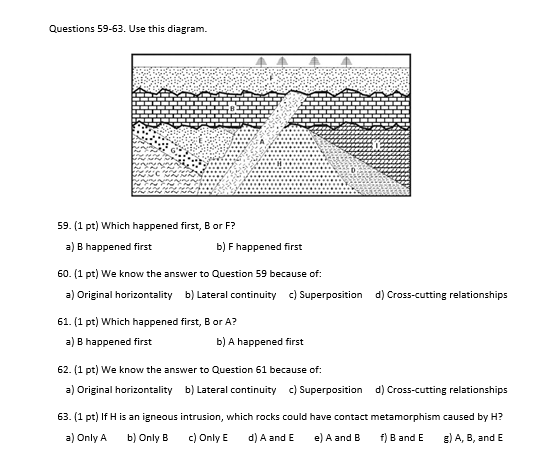 Solved Questions 59-63. Use this diagram. 59. (1 pt) Which | Chegg.com