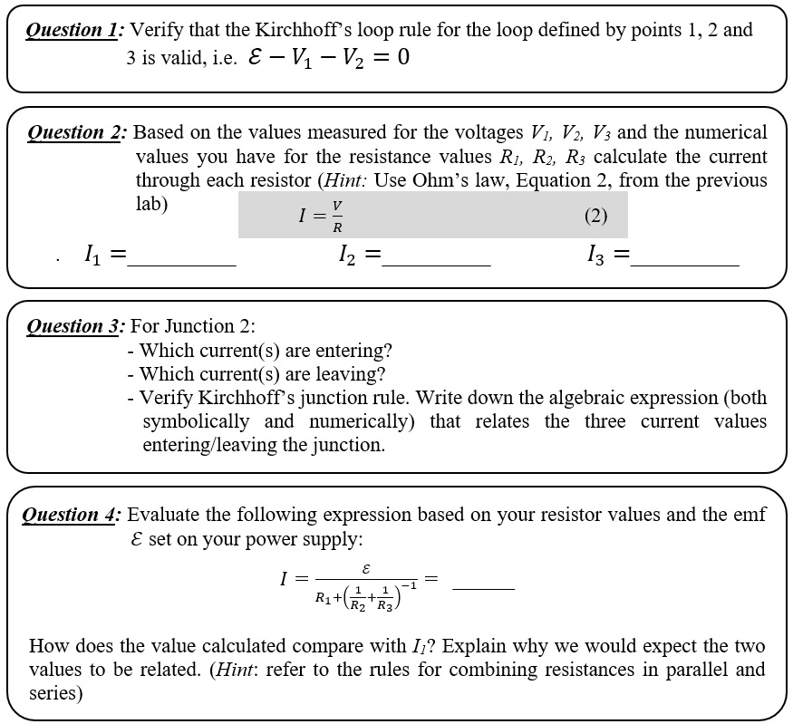 Solved Question 1: Verify that the Kirchhoff's loop rule for | Chegg.com