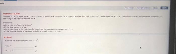 Solved ment PULL SCREEN PRINTER VERSION BACK Problem 12.020 | Chegg.com