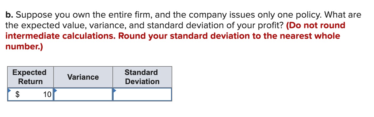 Solved D What Are The Expected Value Variance And