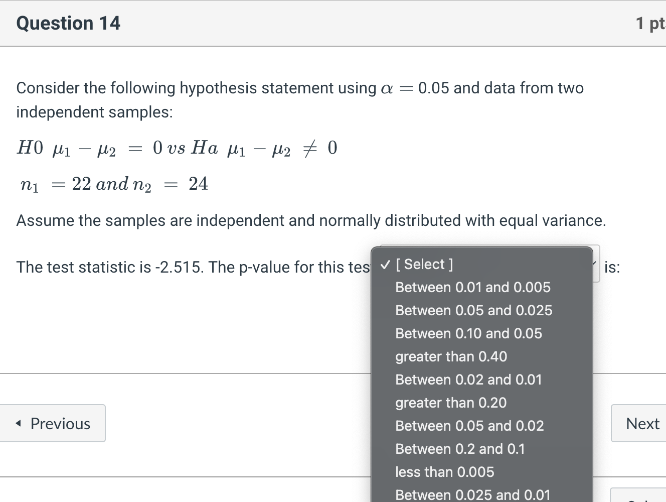 Solved Consider the following hypothesis statement using | Chegg.com
