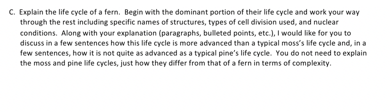 Solved B. Compare the life cycles of both an Angiosperm and | Chegg.com