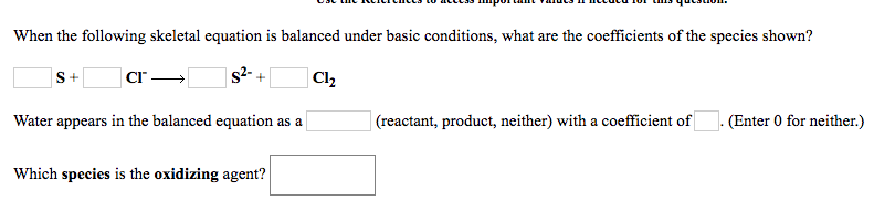Solved When the following skeletal equation is balanced | Chegg.com
