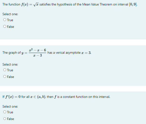 Solved The function f(x)=x satisfies the hypothesis of the | Chegg.com