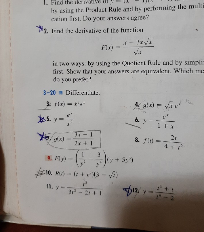 Solved 1. Find the derivative of y = ( + 1) by using the | Chegg.com