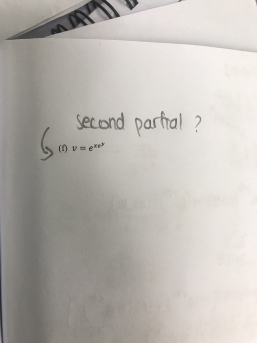 Solved Second parhal vexe) | Chegg.com