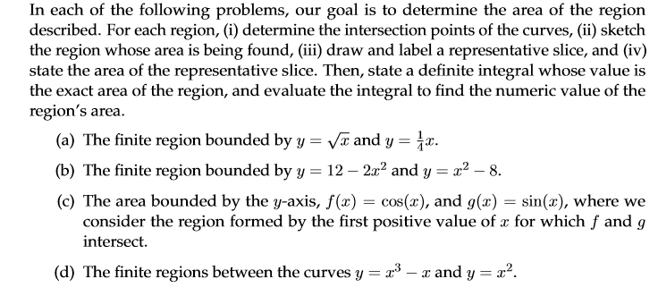 Solved In each of the following problems, our goal is to | Chegg.com