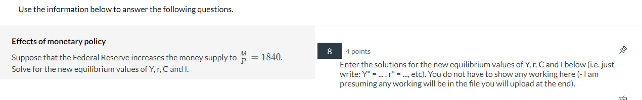 Use the information below to answer the following | Chegg.com