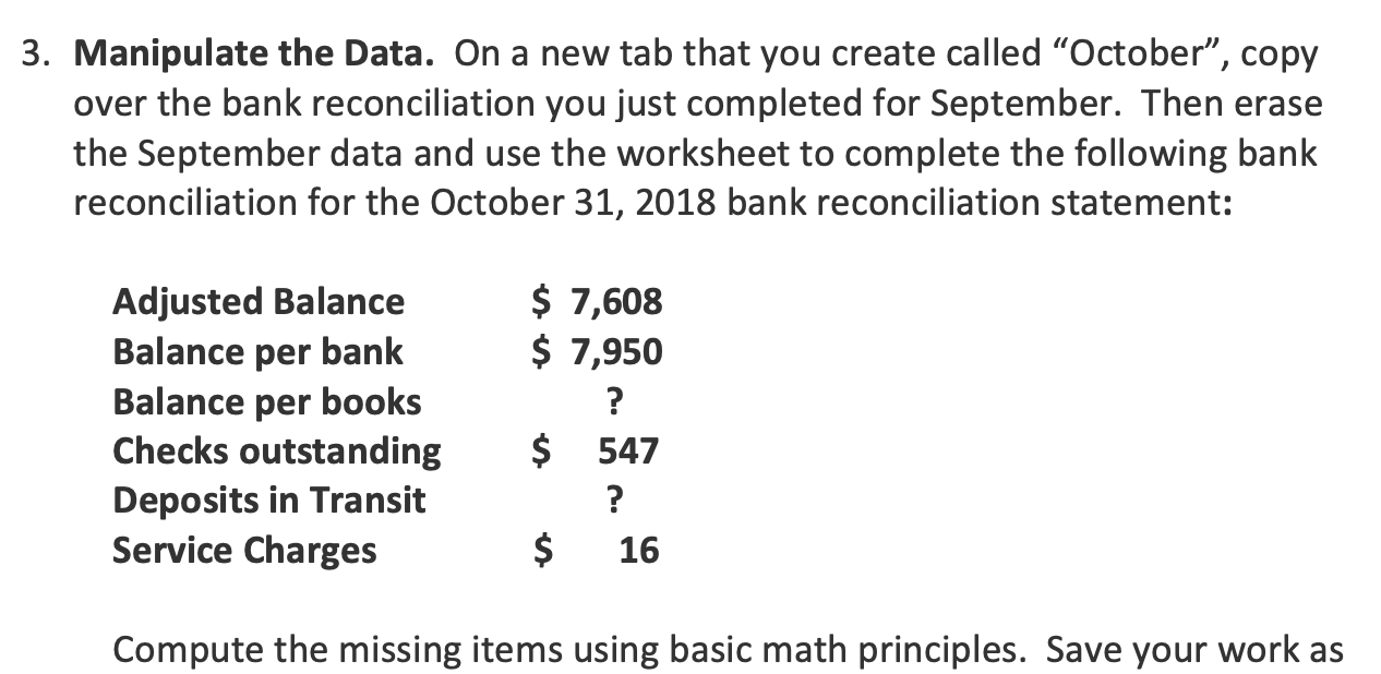 Solved Balance per bank statement $18,453.25 Additions by | Chegg.com