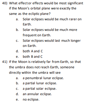 Solved 39 The Moon Goes Around The Earth Every 28 Days Why Chegg