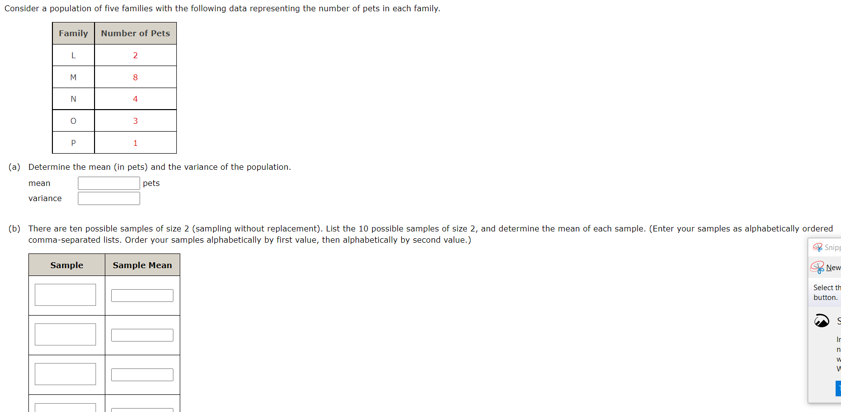 Solved Consider a population of five families with the | Chegg.com