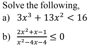 Solved Solve the following, a) 3x3 + 13x2