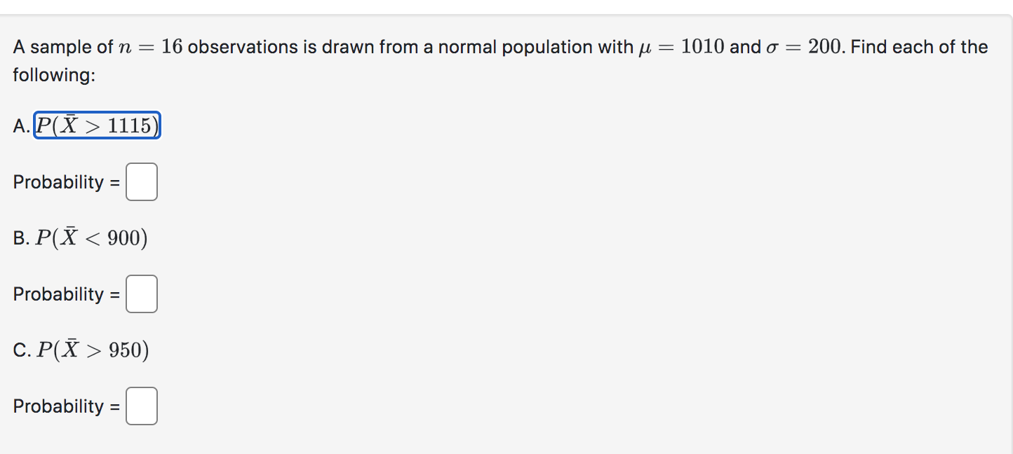 Solved A sample of =16 observations is drawn from a normal | Chegg.com