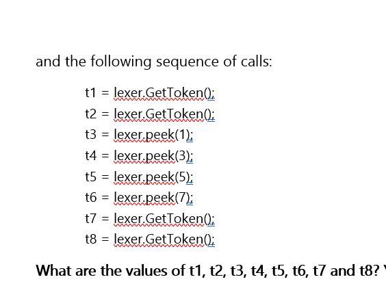 Solved Problem 1. Consider the list of tokens T1T2={ | Chegg.com