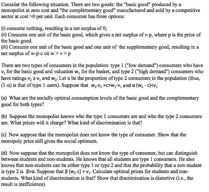 Solved Consider the following situation. There are two | Chegg.com