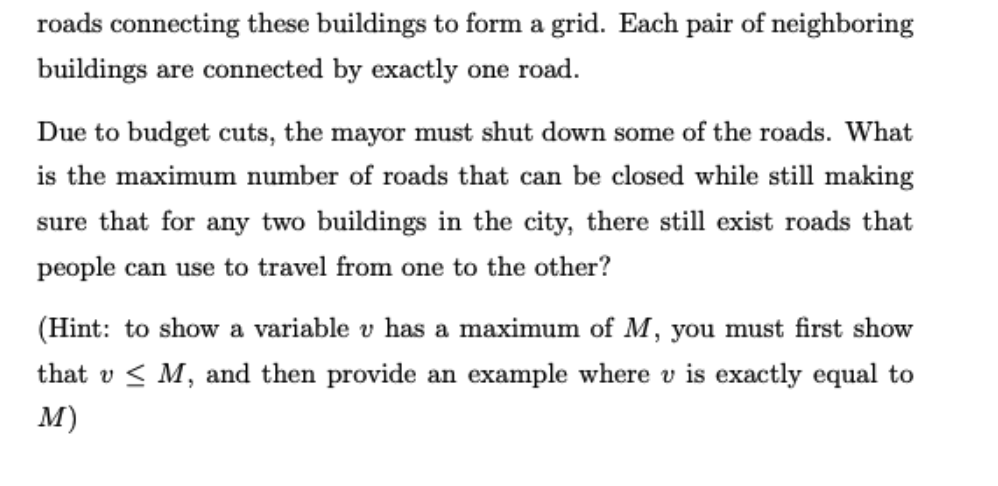 2. [10 pts ] Matrix Metro is a city with m rows and n | Chegg.com