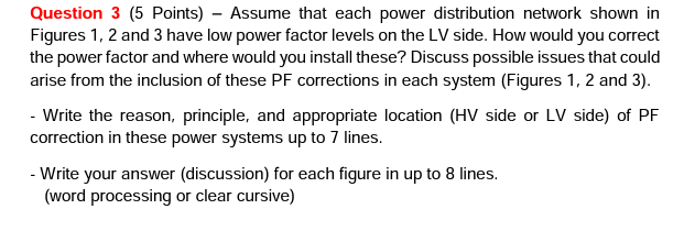 Solved Question 3 5 Points Assume That Each Power