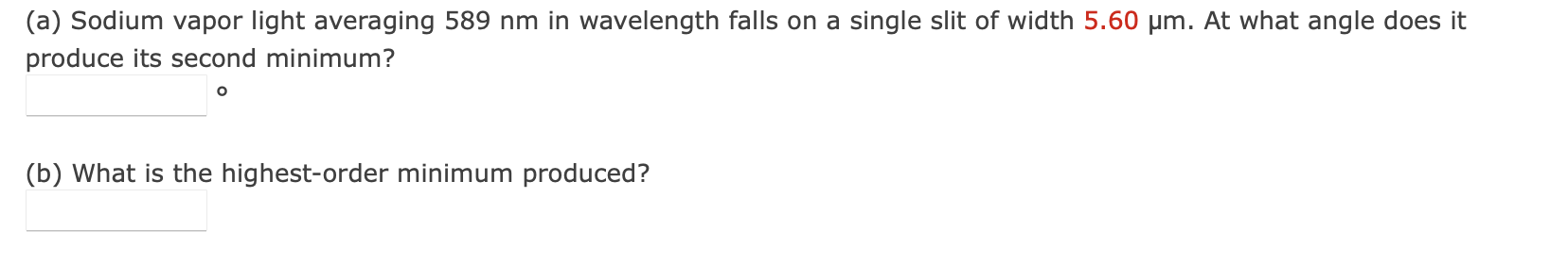 Solved (a) Sodium vapor light averaging 589 nm in wavelength | Chegg.com