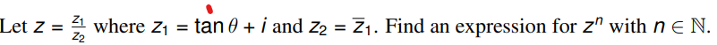 Solved Let \\( z=\\frac{z_{1}}{z_{2}} \\) where \\( | Chegg.com