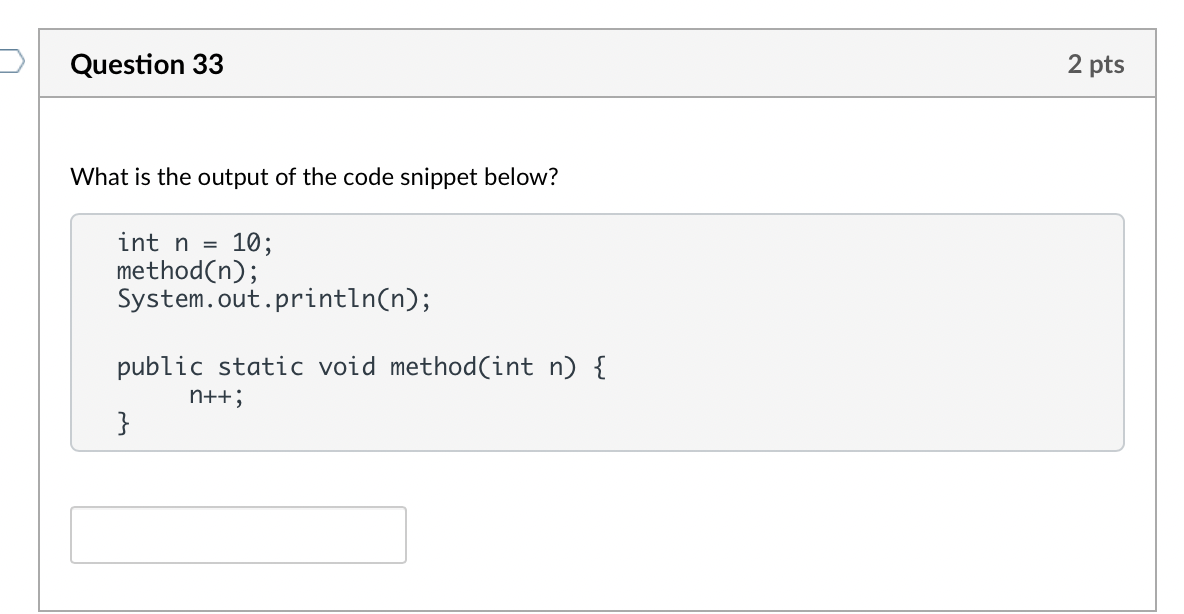 Solved Question 32 2 pts Consider the code fragments below: | Chegg.com