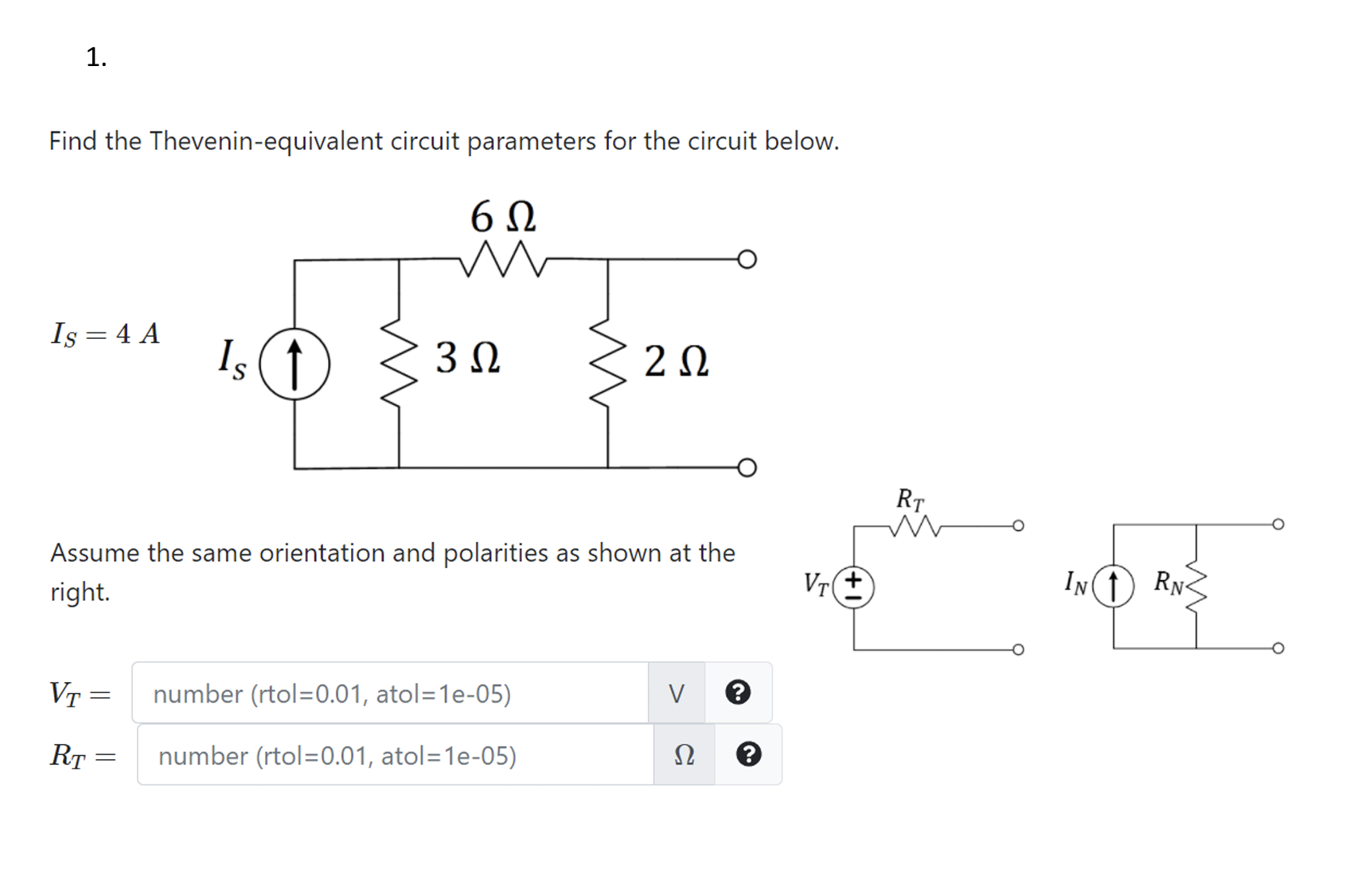 Solved Find the Thevenin-equivalent circuit parameters for | Chegg.com
