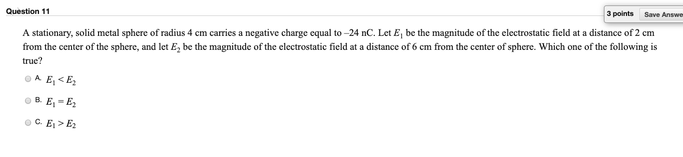 Solved Question 11 3 points Save Answe A stationary, solid | Chegg.com