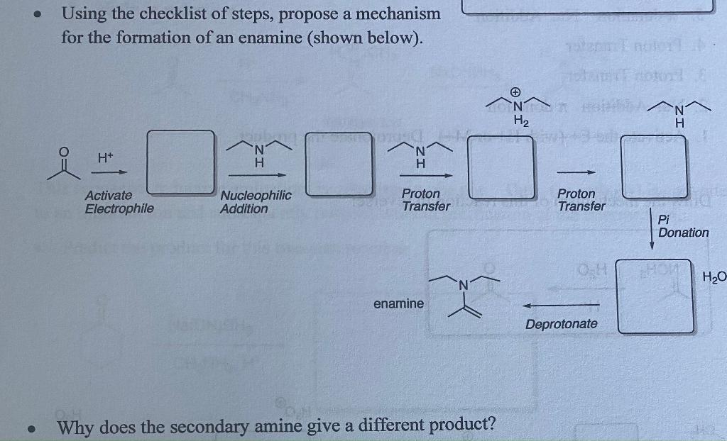 Solved Using the checklist of steps, propose a mechanism for | Chegg.com