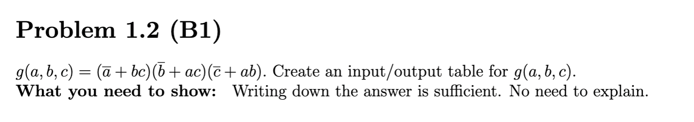Solved DISCRETE MATHFor the input/output table, they're | Chegg.com