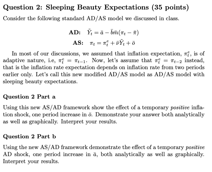 Solved Question 2: Sleeping Beauty Expectations (35 points) | Chegg.com