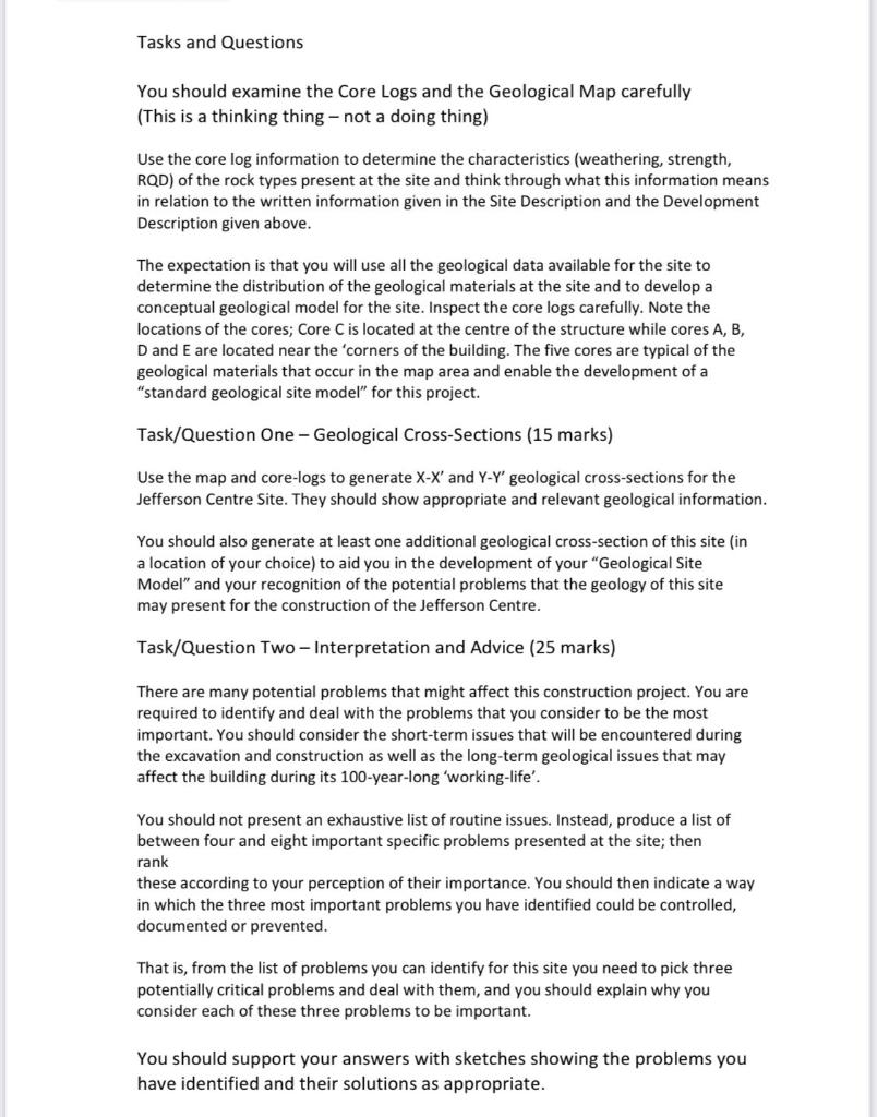 Solved SECTION D (40 Marks) Site Investigation and | Chegg.com