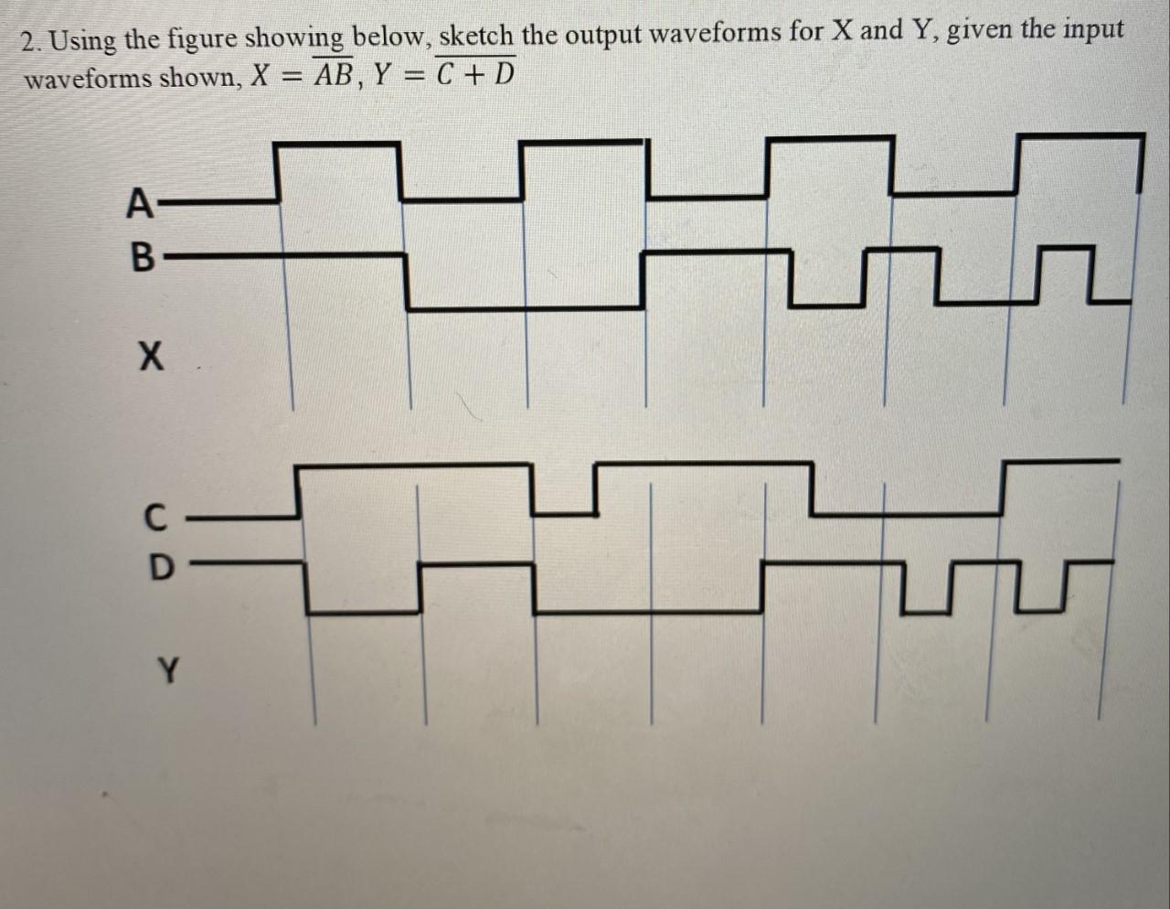 Solved 2 Using The Figure Showing Below Sketch The Output
