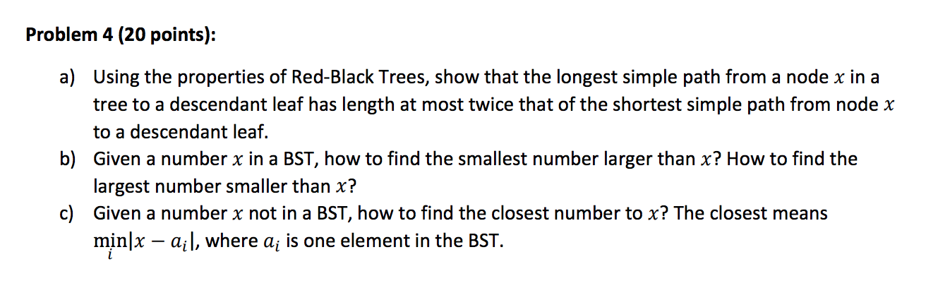 Solved Problem 4 (20 points): a) Using the properties of | Chegg.com