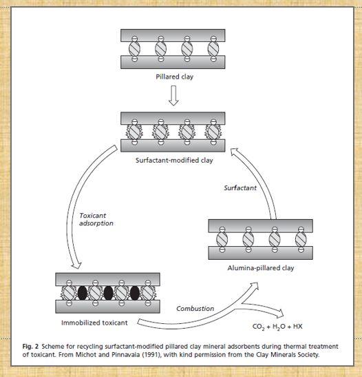Solved 20 20 Pillared clay Surfactant-modified clay | Chegg.com