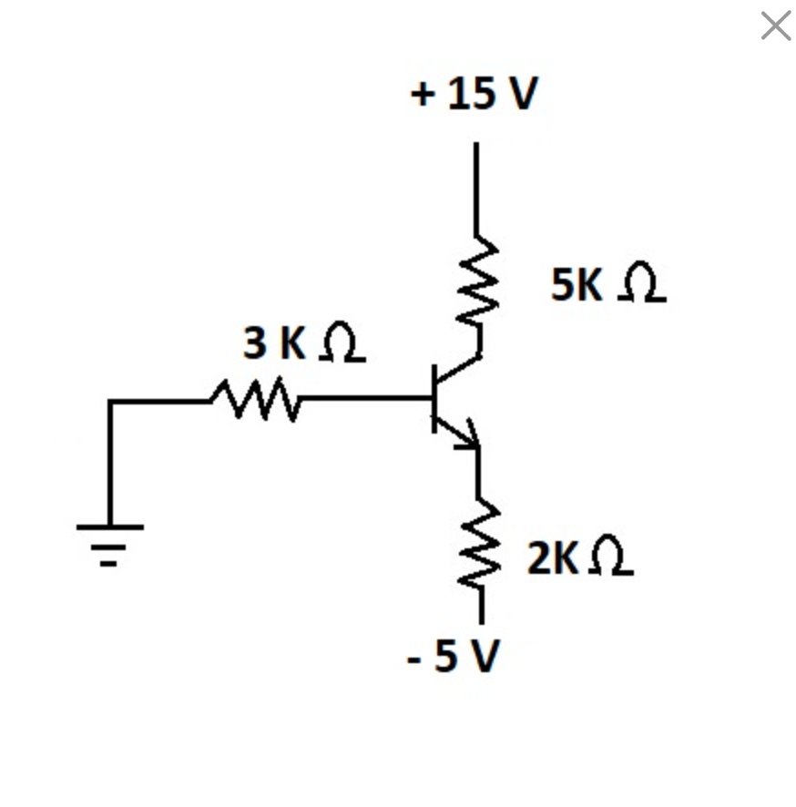 Solved Calculate the operating point (VCEQ, ICQ) for the | Chegg.com