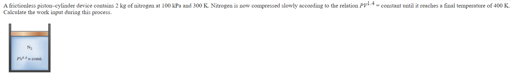 Solved A frictionless piston-cylinder device contains 2 kg | Chegg.com