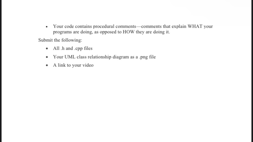 Solved - Your code contains procedural comments - comments | Chegg.com