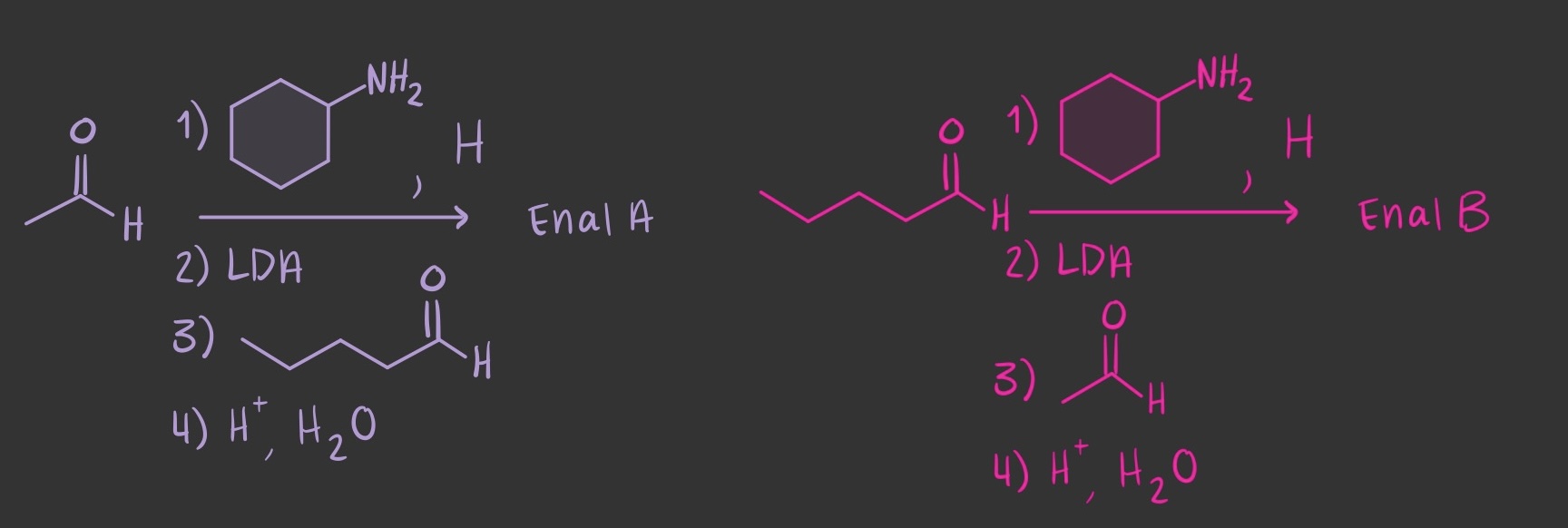 Solved what are the structures of enal A & B, ﻿and what are | Chegg.com