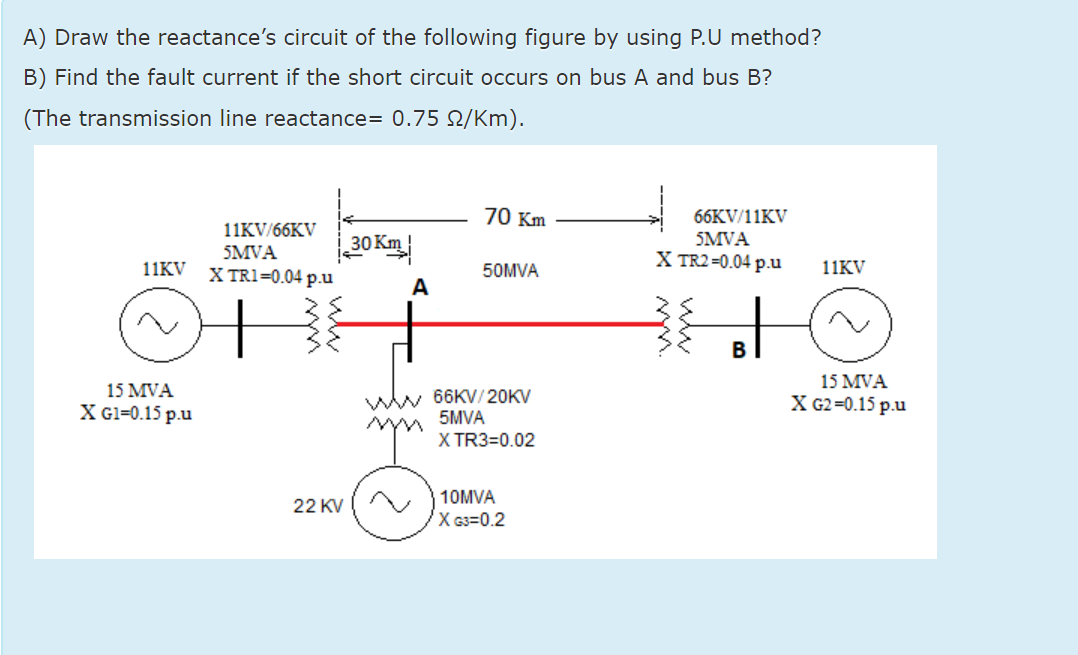 Solved A) Draw the reactance's circuit of the following | Chegg.com