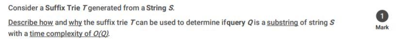 3 Marks Assume that we are constructing the suffix | Chegg.com