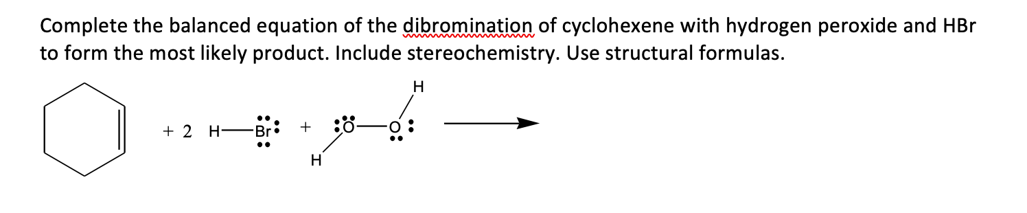 Solved Complete the balanced equation of the dibromination | Chegg.com