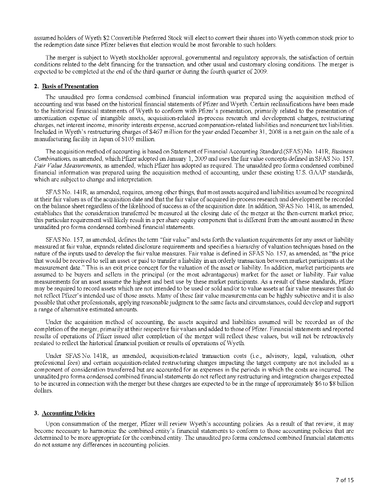 Consider the information that Pfizer presents on the | Chegg.com