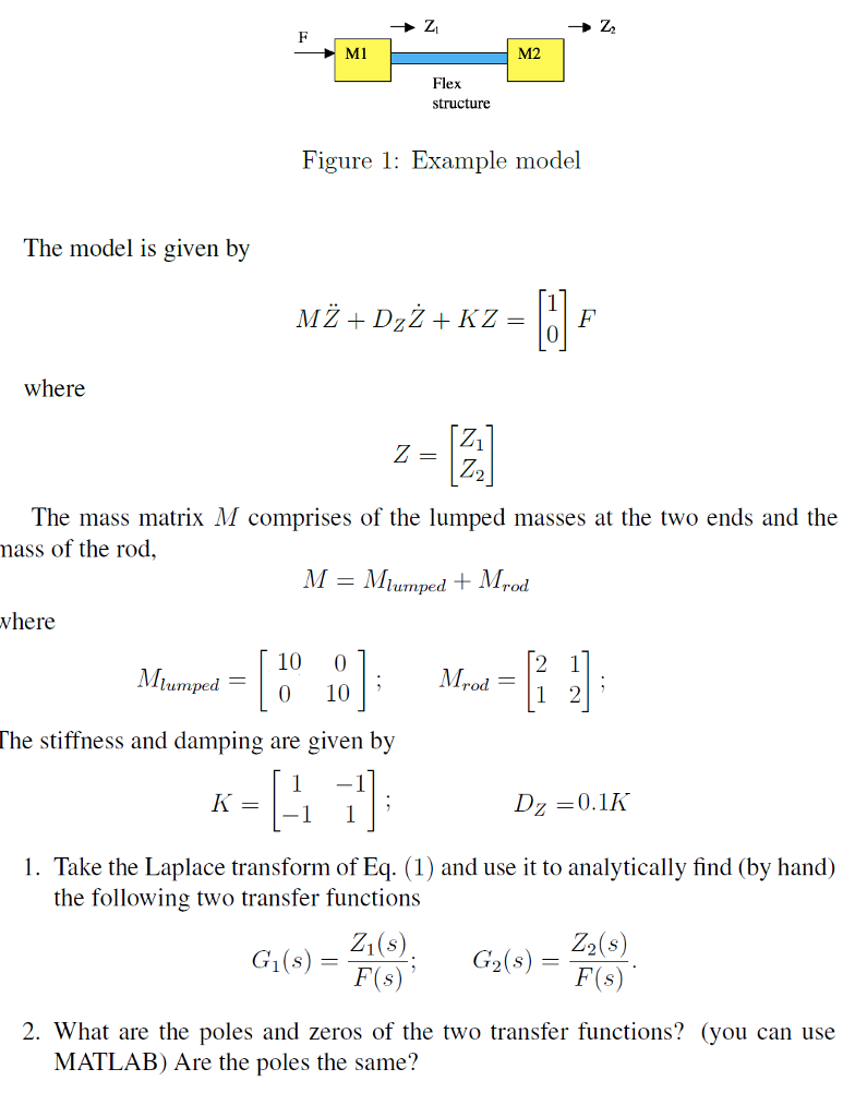Solved M1 M2 Flex structure Figure 1: Example model The | Chegg.com